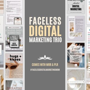Faceless Marketing Bundle, Done for You, Mrr, Master Resell Rights, Digital Marketing, Instagram ...