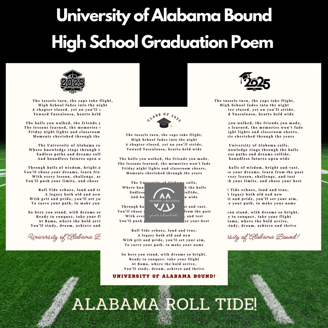 University of Alabama, Roll Tide Graduation Gift, Graduation Present ...