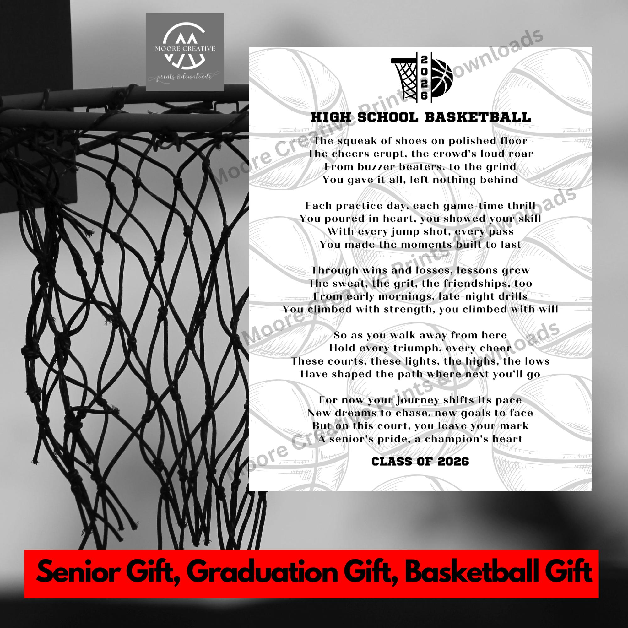 Basketball Senior Night Gifts Girls Basketball Senior Night Ideas Boys ...