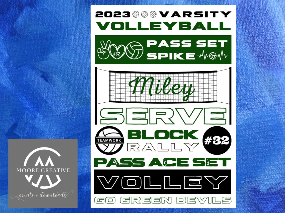 Nationals Volleyball Volleyball Sign Personalized Volleyball - Etsy
