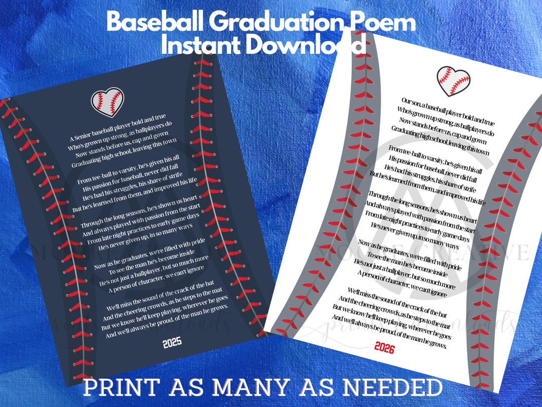 Senior Baseball Team Print | Instant Download | Baseball Team Instant ...