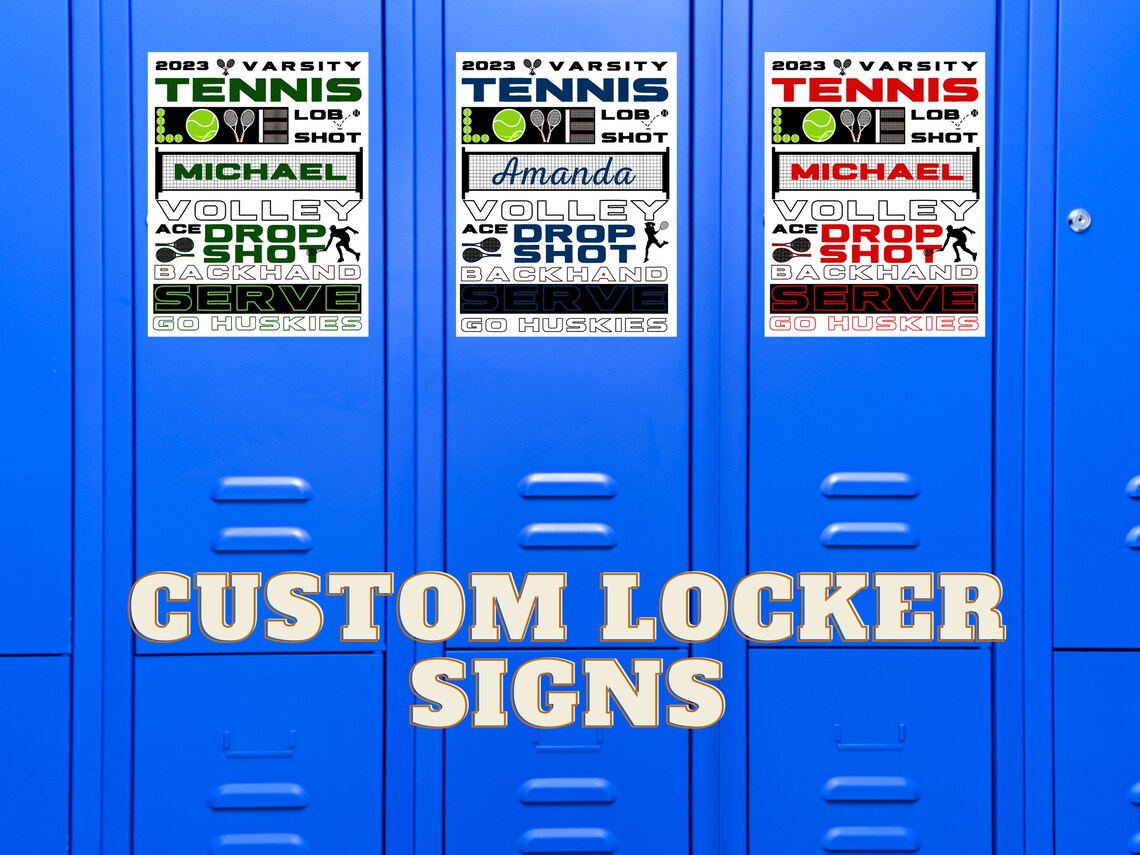 Boys Tennis Signs Girls Tennis Signs Team Spirit Tournament Decoration ...