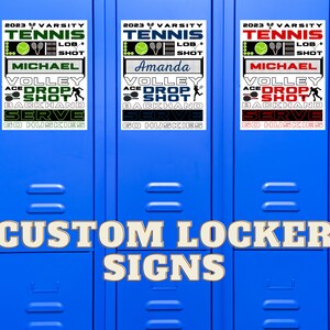 Tennis Signs Team Spirit Tournament Decoration Hotel Sign Personalized ...