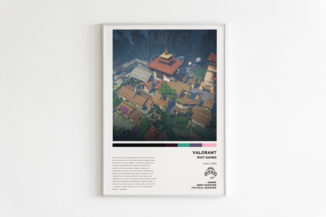 Valorant Haven Map Poster / Valorant Poster / Gaming Poster / - Etsy