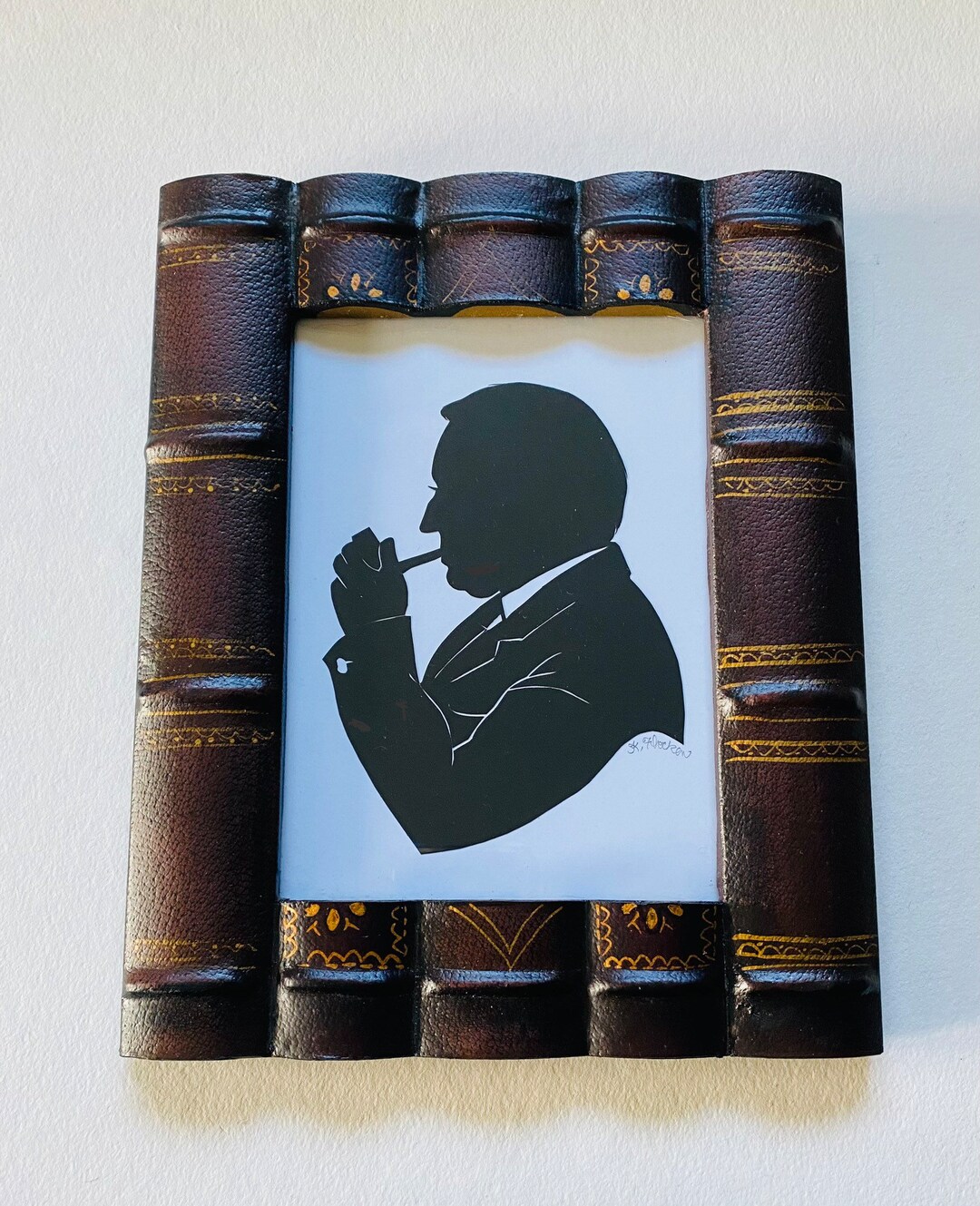 Professor JRR Tolkien Hand Cut Paper Silhouette Framed - Etsy