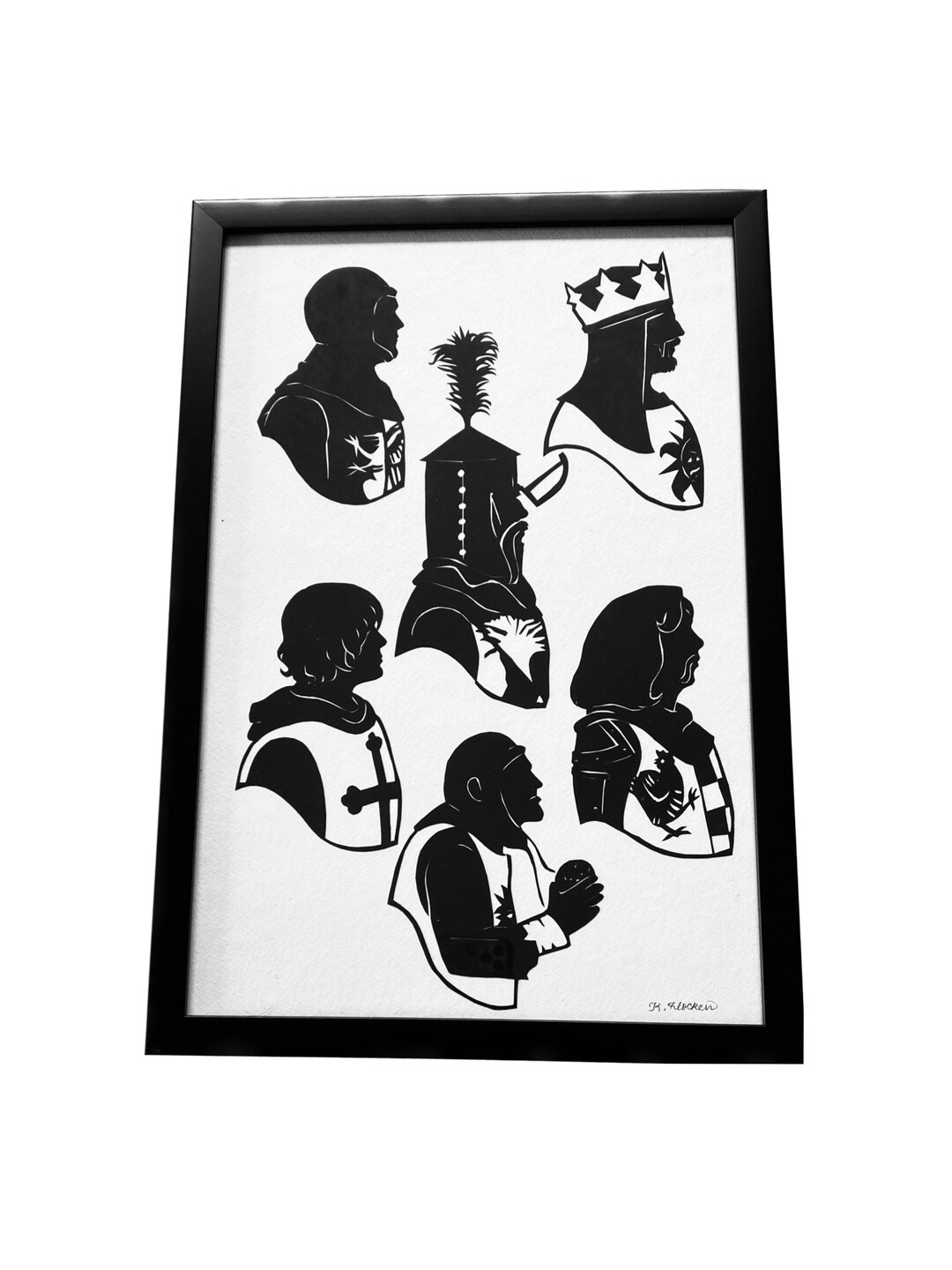 Monty Python and the Holy Grail Hand Cut Paper Silhouette Framed - Etsy