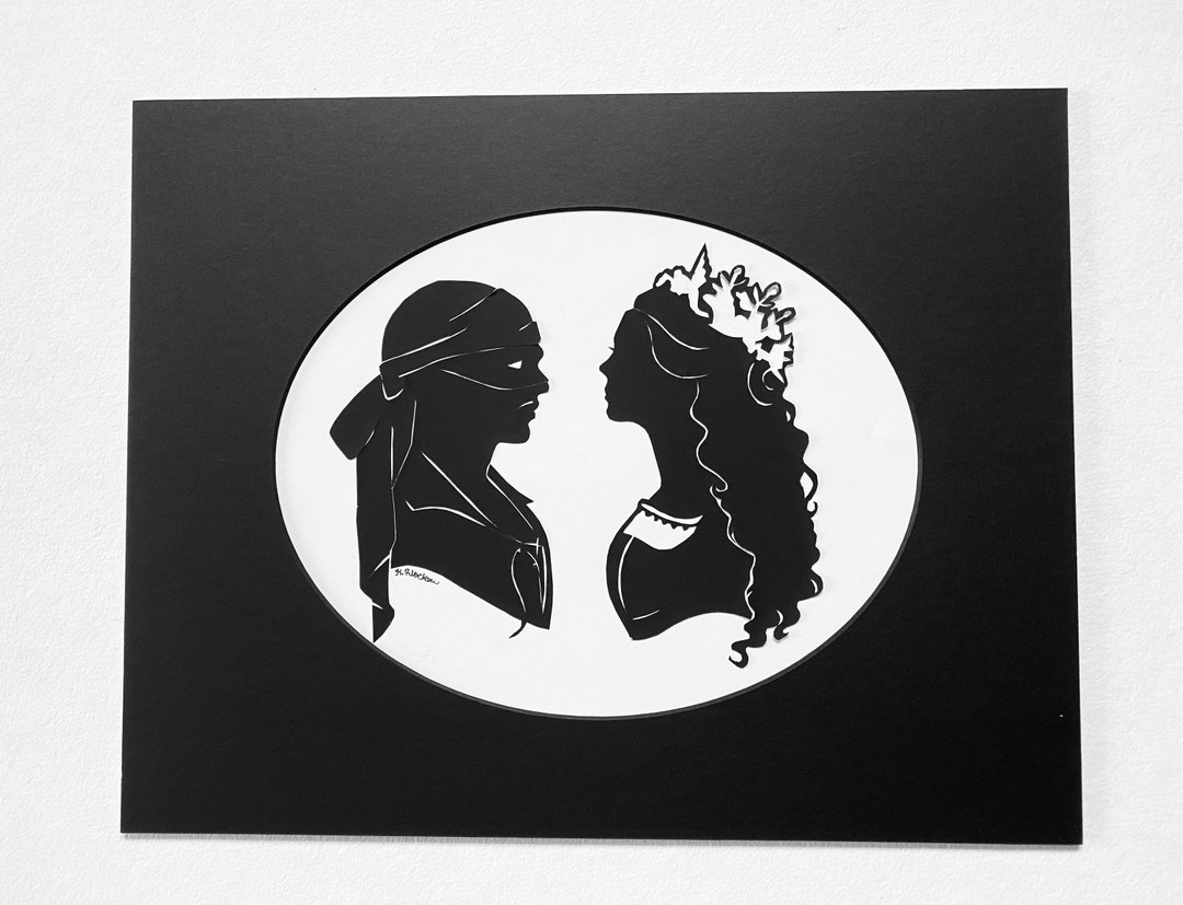 Princess Bride Hand Cut Silhouette, Matted. Buttercup and Westley - Etsy