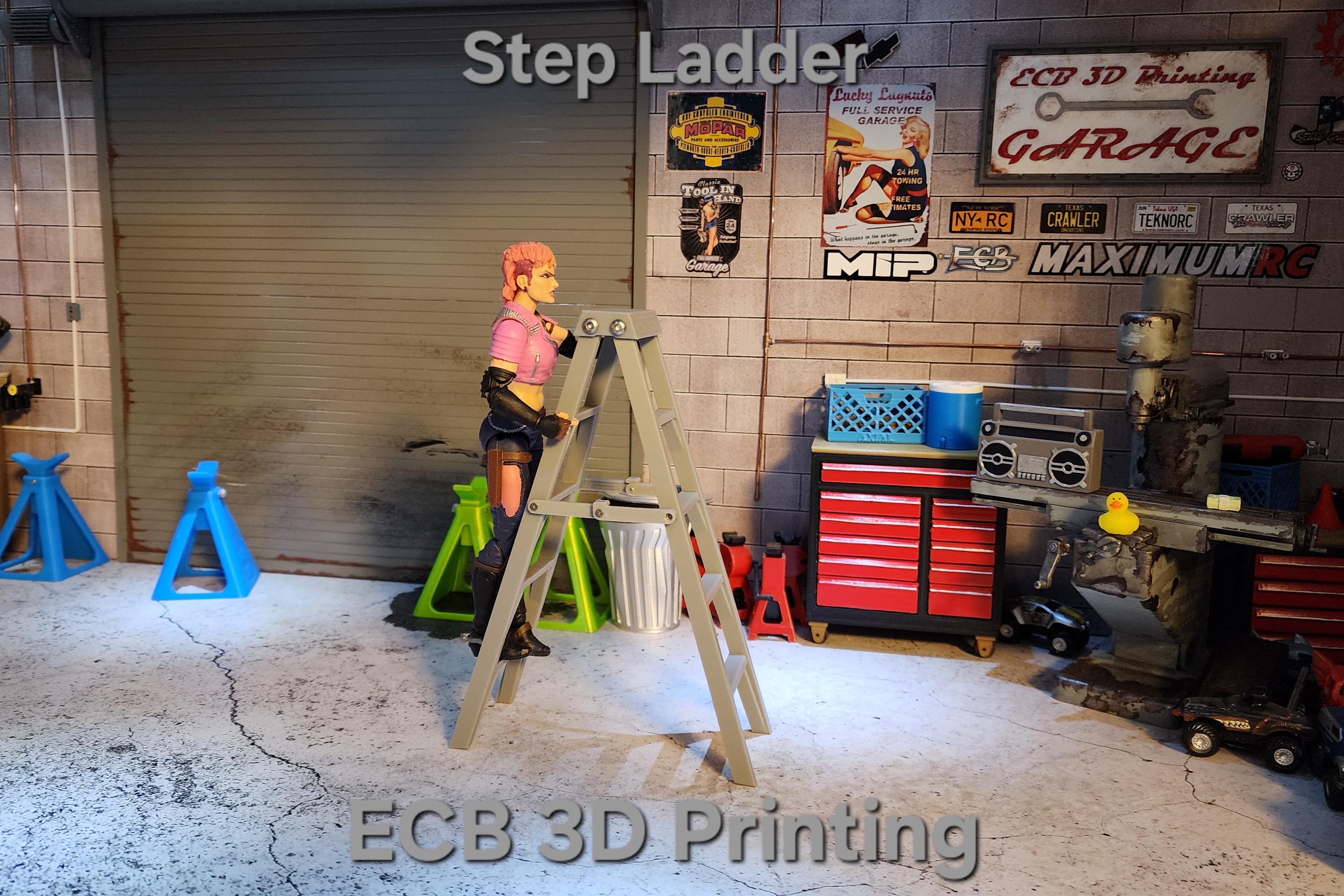 ECB 3D Printing 1/10, 1/12 Scale Ladders, Step - Etsy