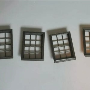 ECB 3D Printing 1/24 or 1/25 Scale Windows for Garage or House Dioramas ...
