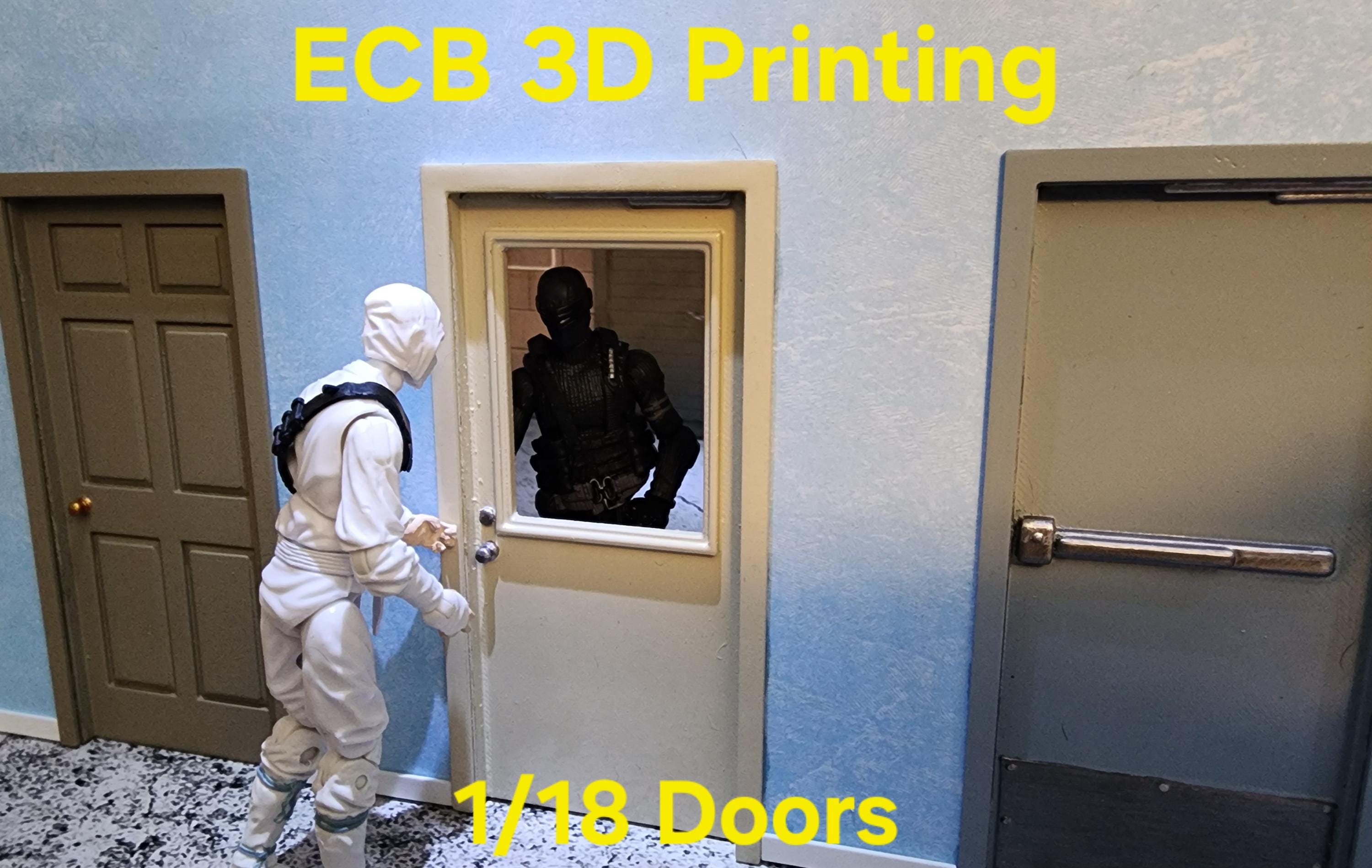 ECB 3D Printing 1/18 Scale Doors for Garage or House Dioramas - Etsy