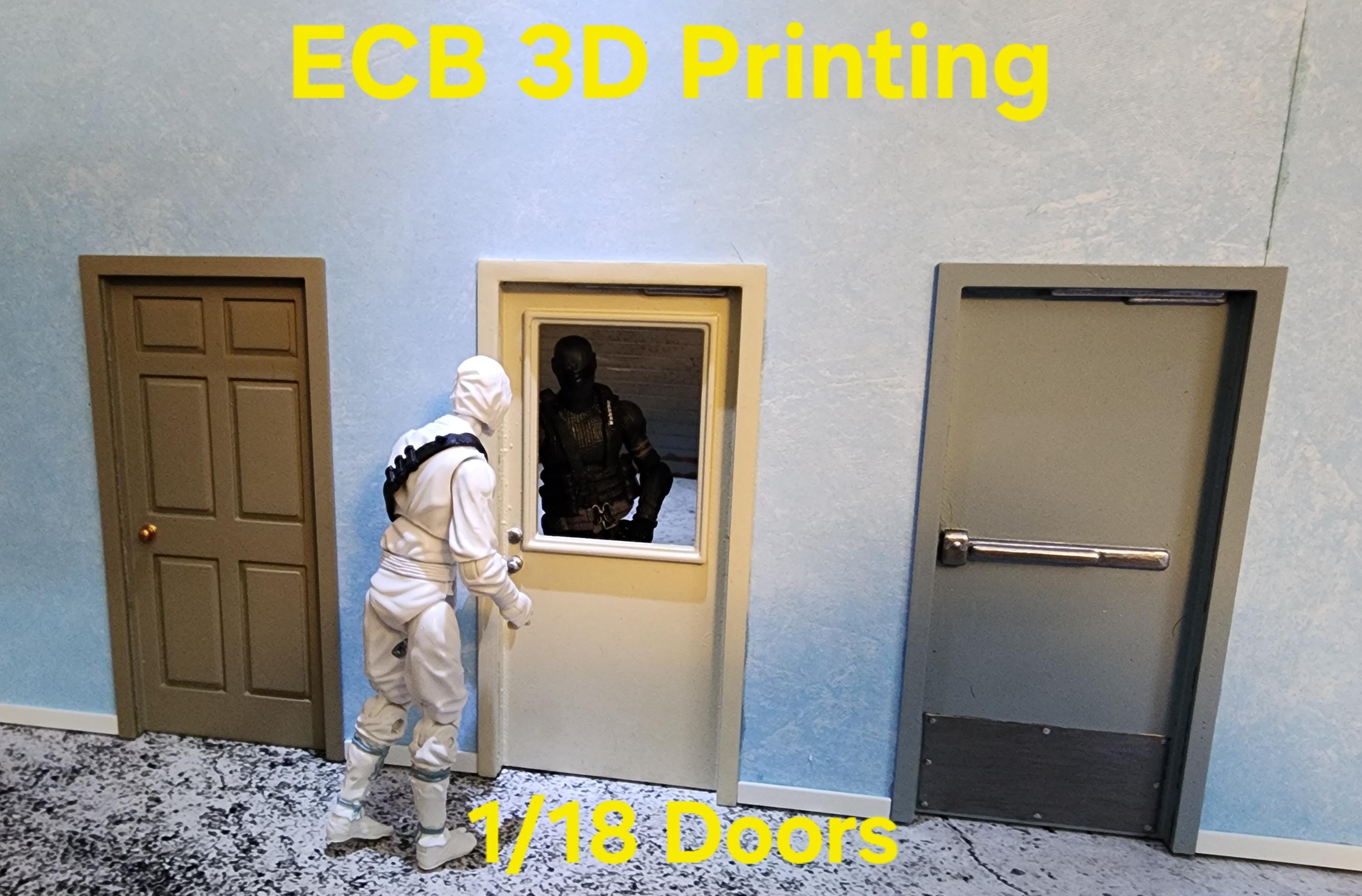 ECB 3D Printing 1/18 Scale Doors for Garage or House Dioramas - Etsy
