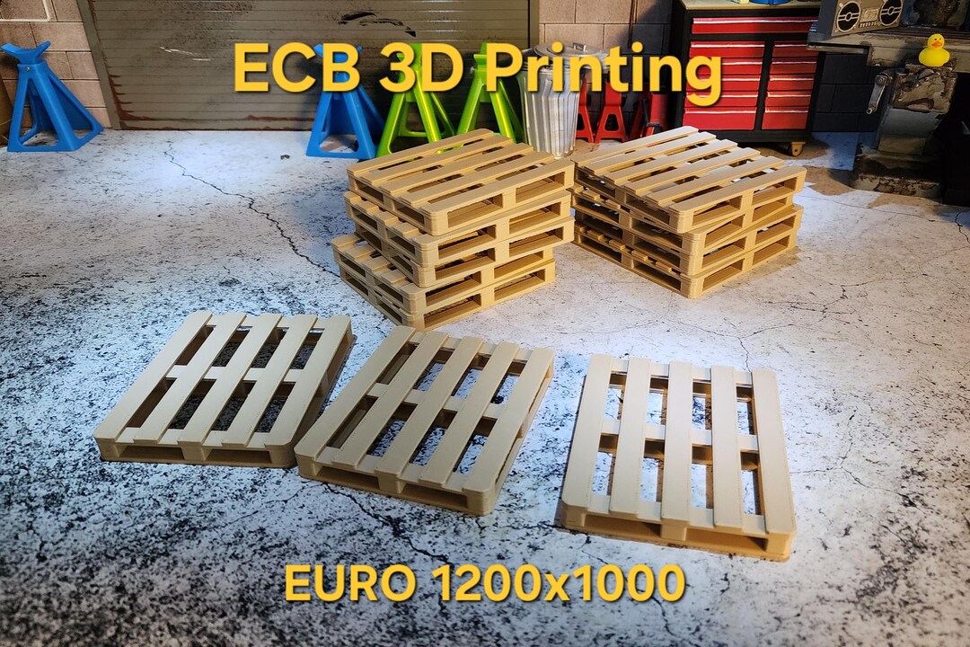 ECB 3D Printing 1/14 Scale EURO 1200x1000 Pallets - Etsy