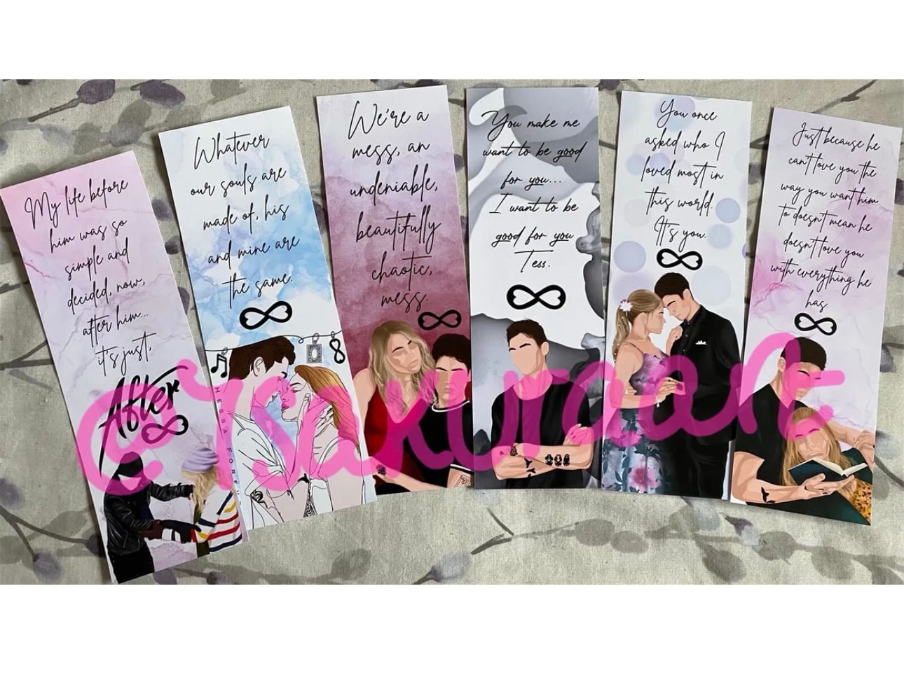 Hardin Scott and Tessa Young Bookmark, After Movie Inspired Bookmark ...