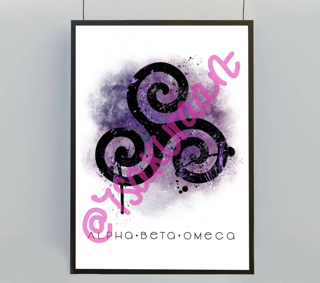 Teen Wolf Inspired Art Print, Alpha Beta Omega Quote Inspired Poster ...