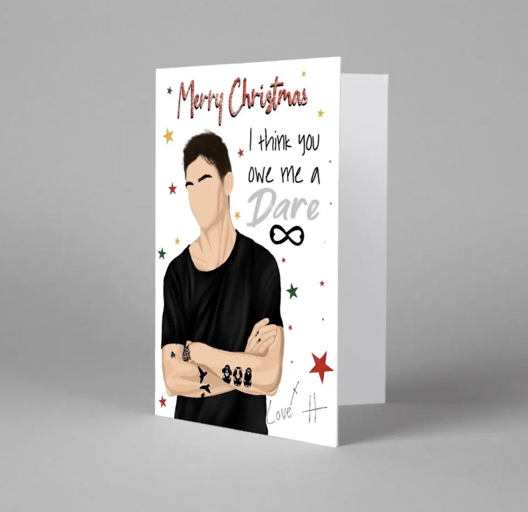 Hardin Scott Christmas Card Hero Fiennes Tiffin Christmas - Etsy