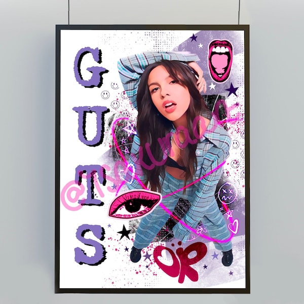 Olivia Rodrigo Guts Poster - Etsy