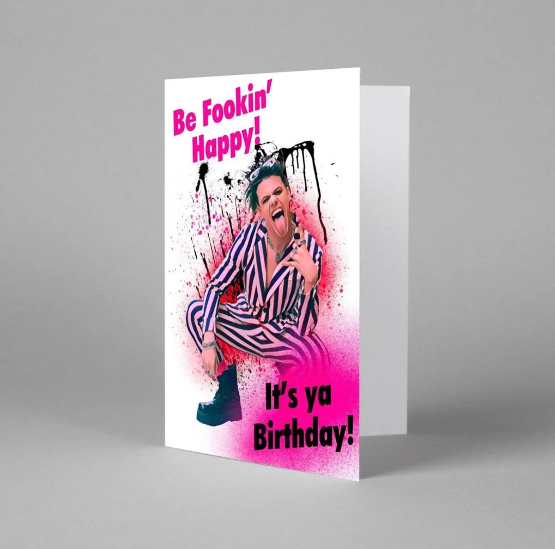 Yungblud Inspired Birthday Card, Yungblud Inspired Art Print Dom ...