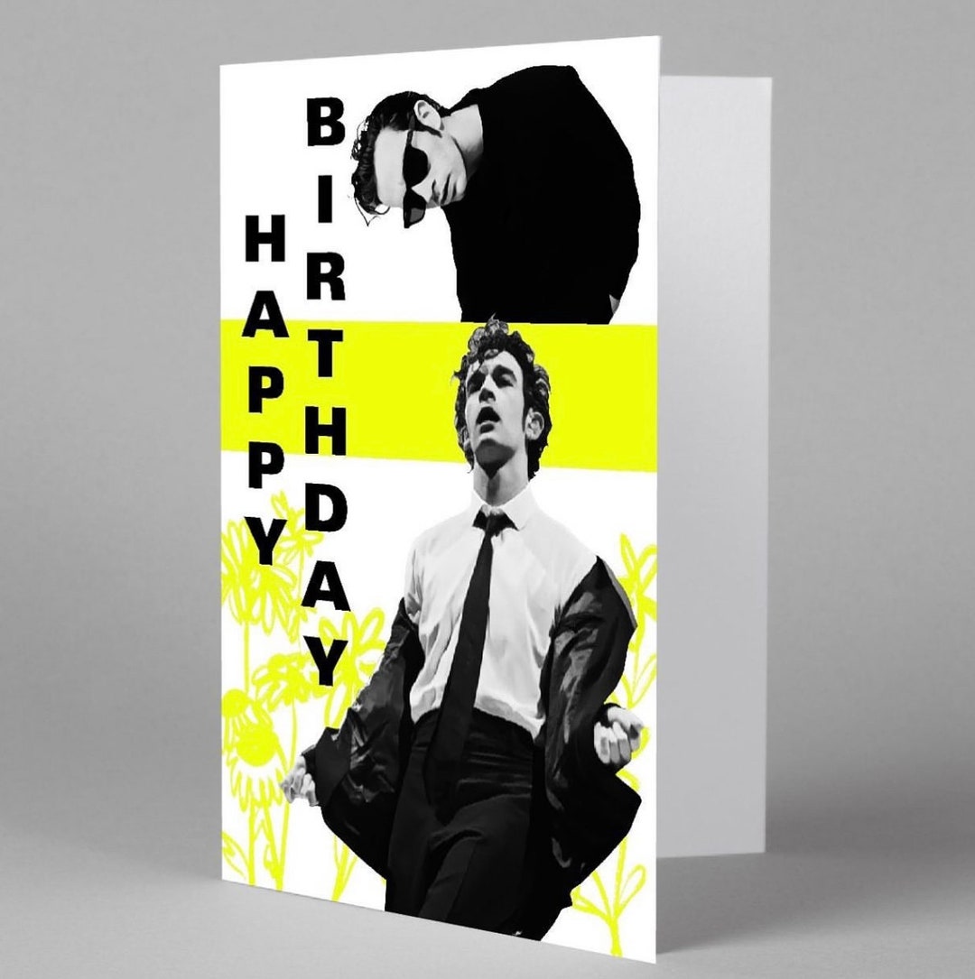 The 1975 Inspired Birthday Card, Matty Healy Birthday Card the 1975 ...