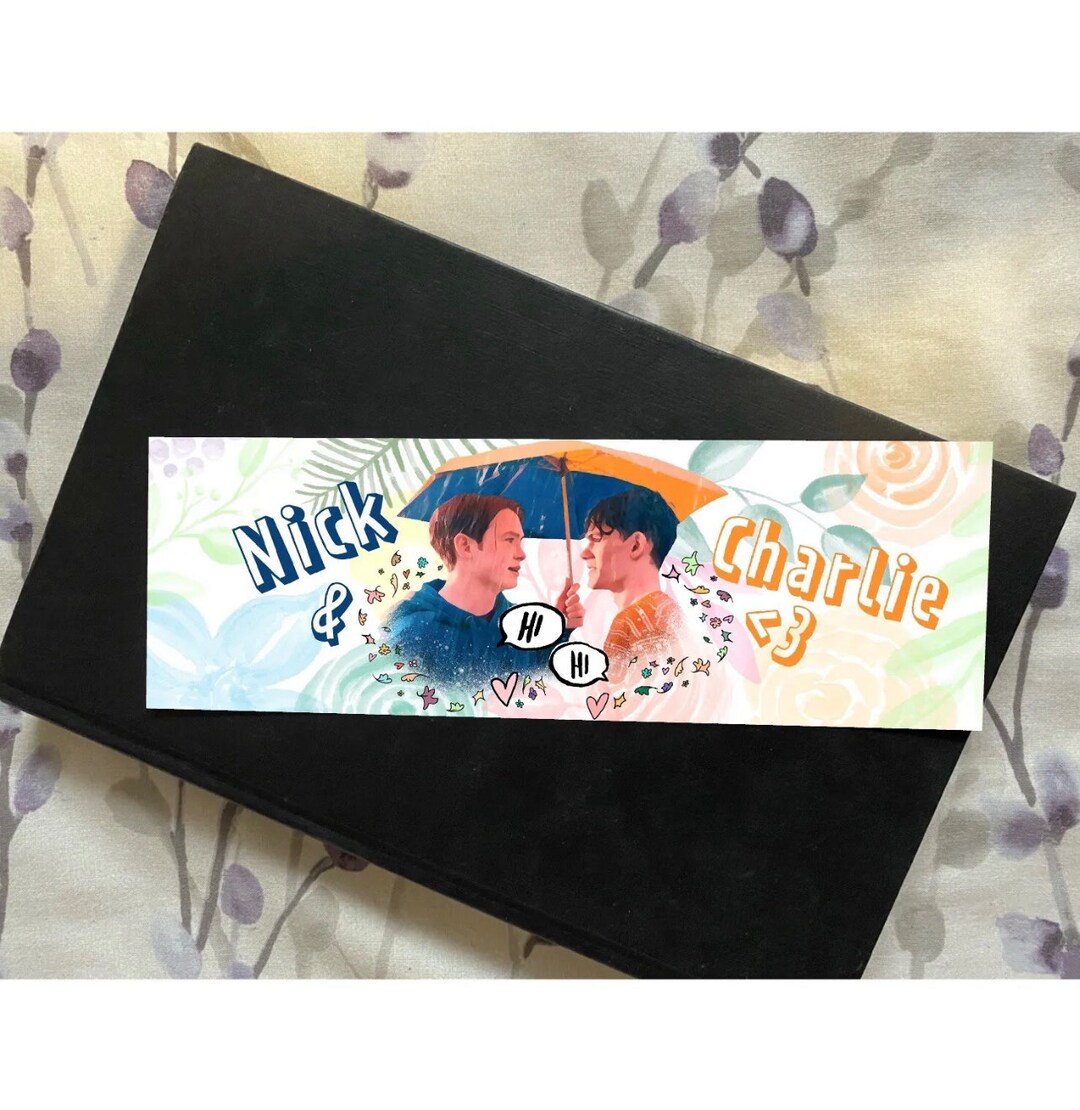 Nick and Charlie Bookmark Heartstopper Inspired Bookmark, Nick and ...