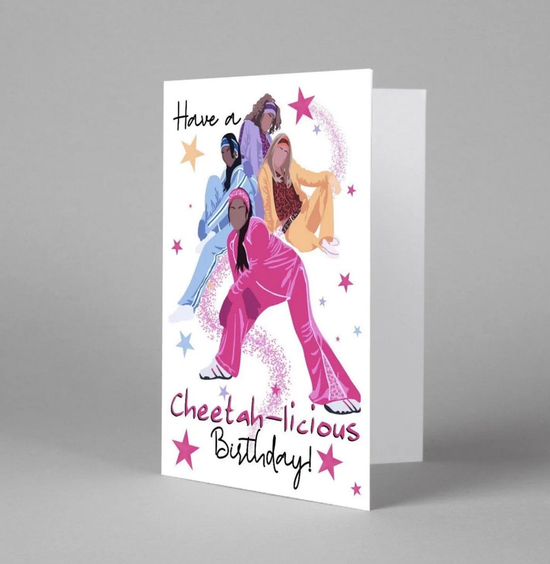Cheetah Girls Birthday Card, Cheetah Girls Art Print Cheetah Sisters ...