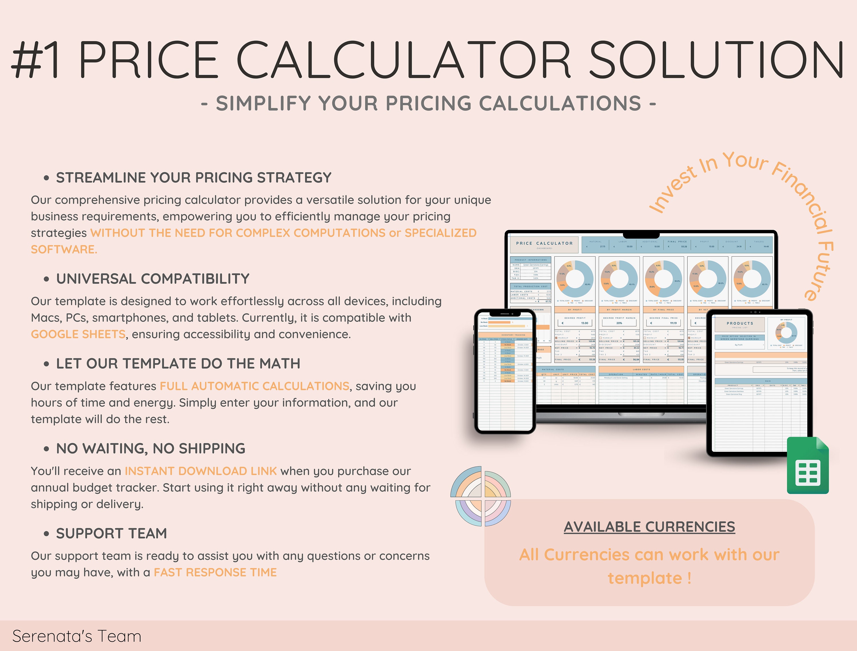 Price & Profit Calculator for Small Businesses With 5 Pricing ...