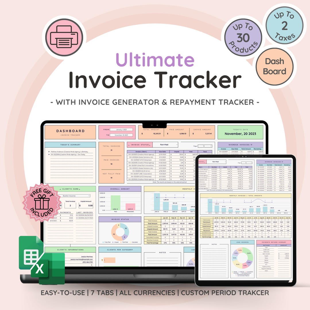 Invoice Tracker & Payment Manager With Invoice Generator | Invoice ...