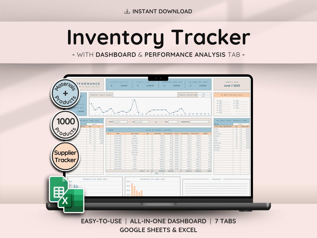 Small Business Inventory Management & Tracker | Materials Products ...