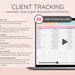 Client Tracker & Management for Small Businesses | CRM Tracker W/ Task ...