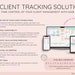 Client Tracker & Management for Small Businesses CRM Tracker W/ Task ...
