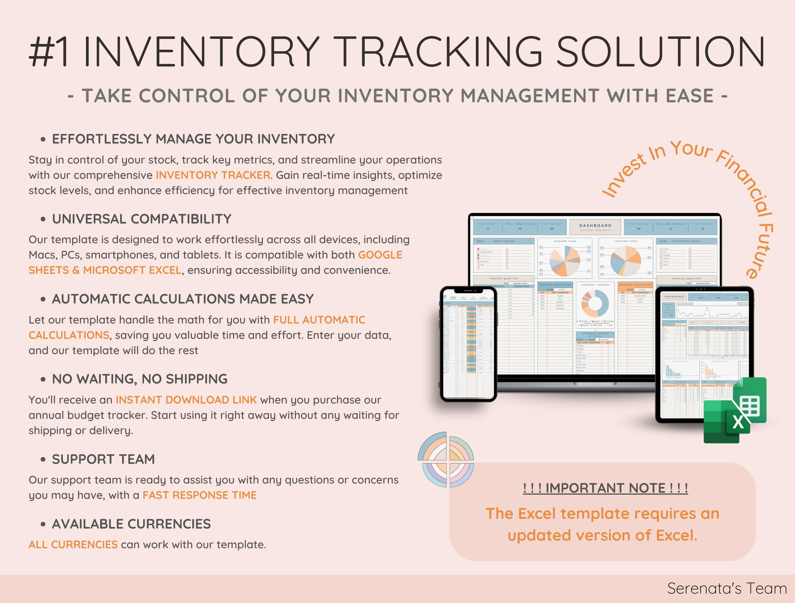 Small Business Inventory Management & Tracker | Materials Products ...