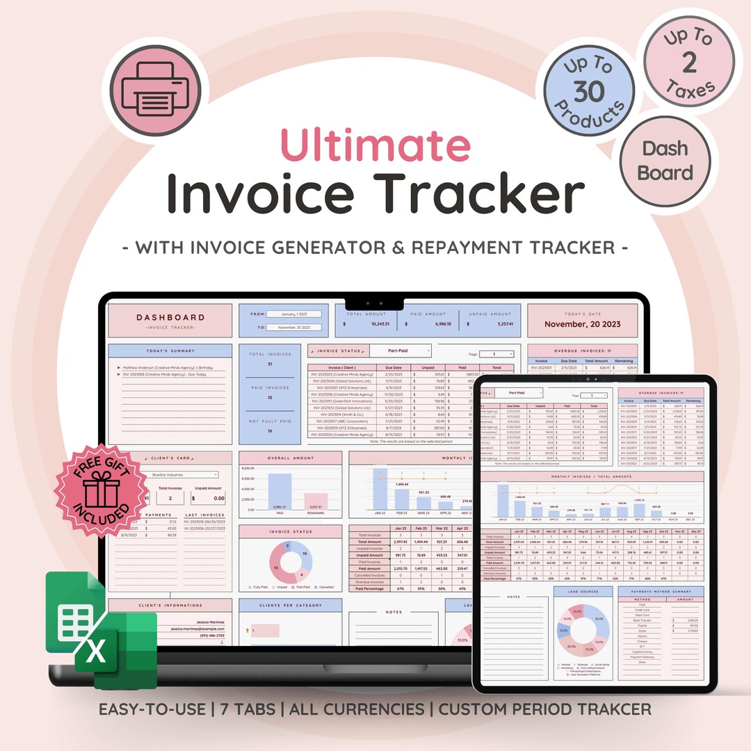 Invoice Tracker & Payment Manager With Invoice Generator | Invoice ...