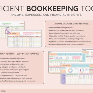Small Business CRM Dashboard Bookkeeping Tracker W/ Task & Invoice ...
