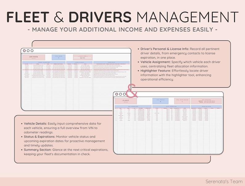 Vehicle & Mileage Tracker Log With Expenses, Fuel, Maintenance Tracker ...