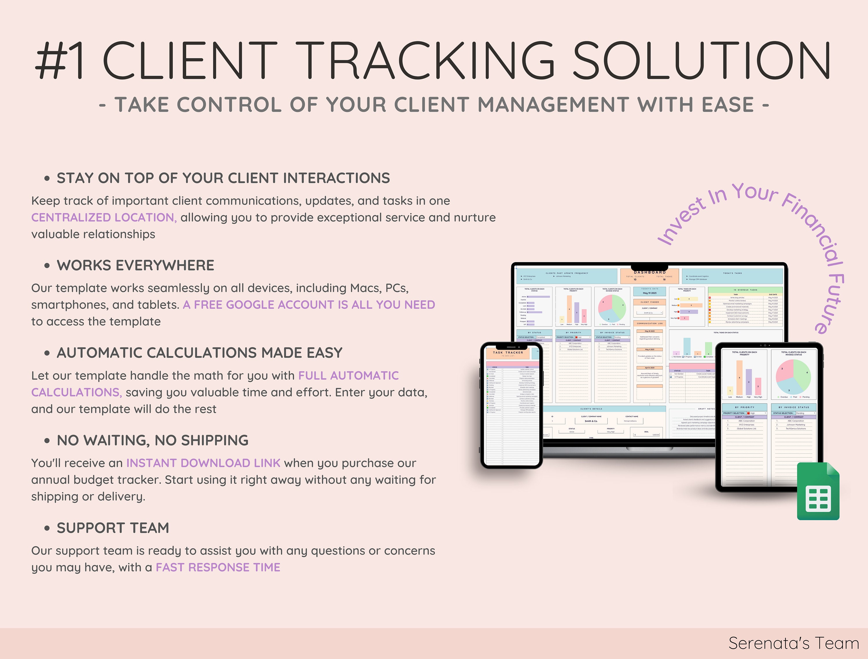 Client Tracker & Management for Small Businesses CRM Tracker - Etsy Canada
