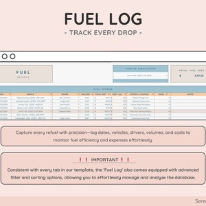 Vehicle & Mileage Tracker Log With Expenses, Fuel, Maintenance Tracker ...