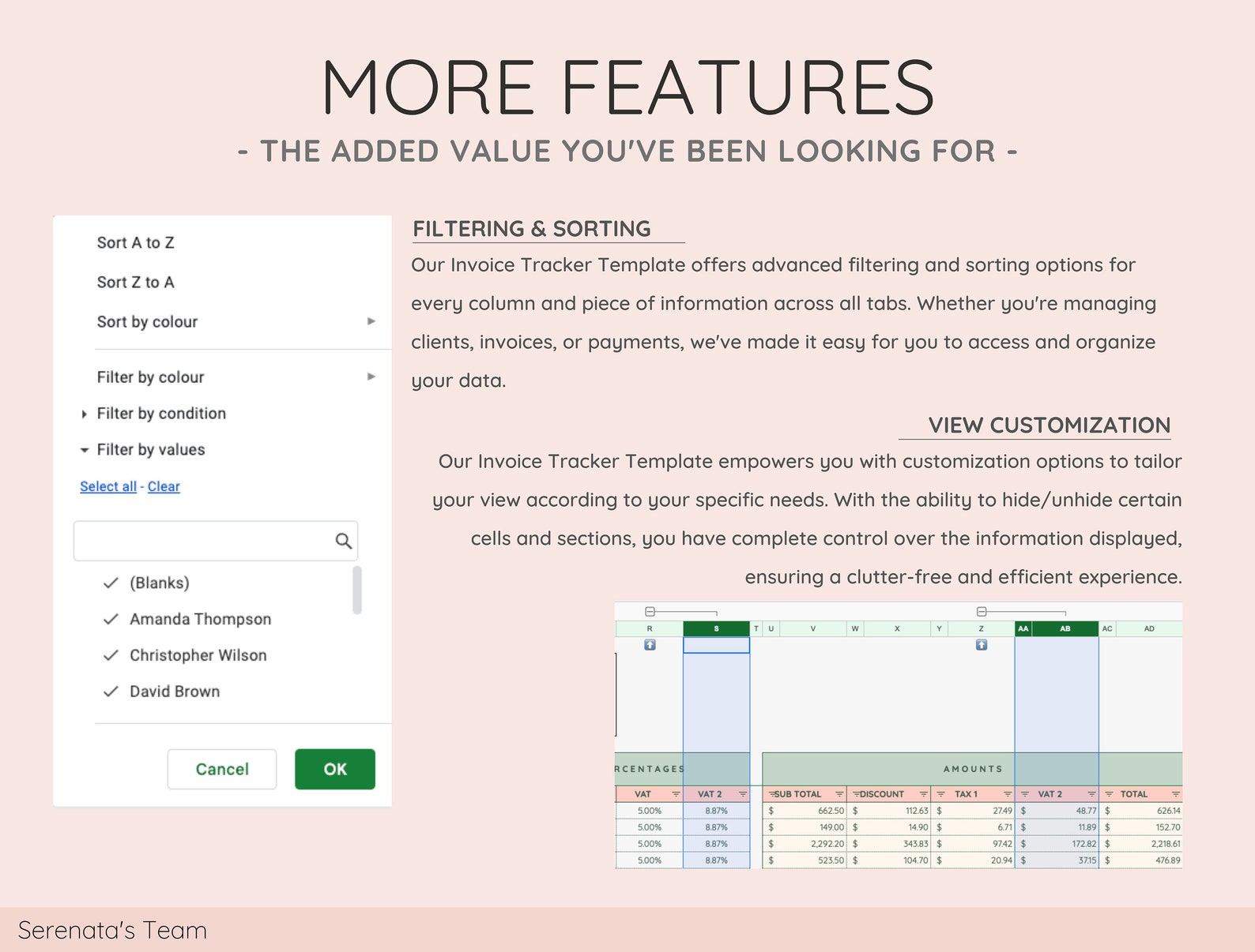 Invoice Generator Tracker Google Sheets Excel Payment Manager Client ...