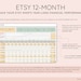 Etsy Bookkeeping Template for Etsy Sellers | Etsy Accounting ...