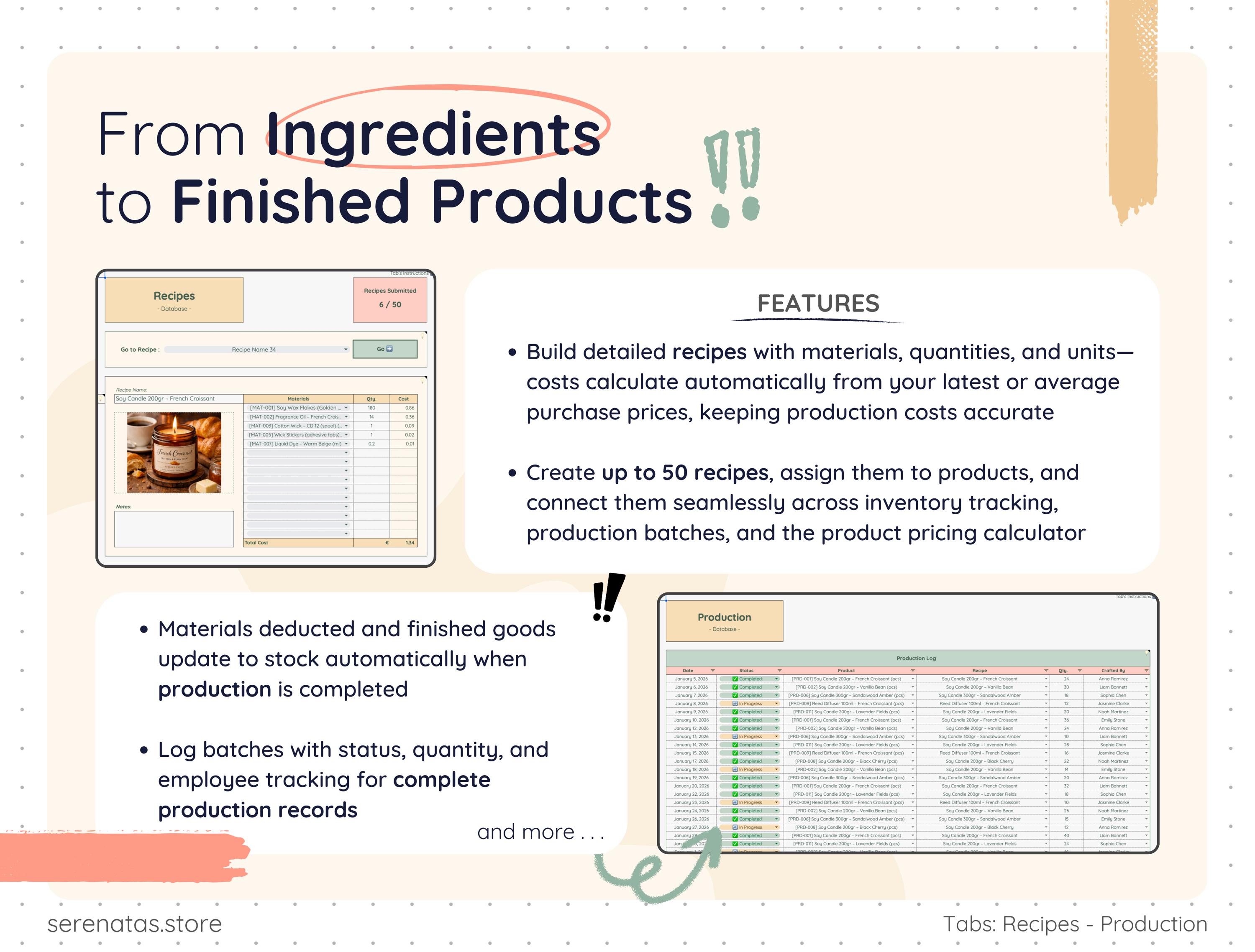 Small Business Management Spreadsheet Google Sheets Excel Inventory ...