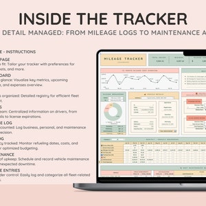 Vehicle & Mileage Tracker Log With Expenses, Fuel, Maintenance Tracker ...