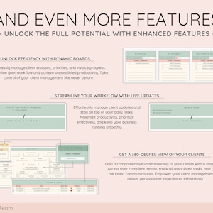 Client Tracker & Management Spreadsheet for Small Businesses W/ Task ...