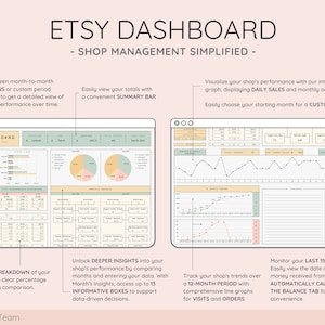 Etsy Bookkeeping Template for Etsy Sellers | Etsy Accounting ...