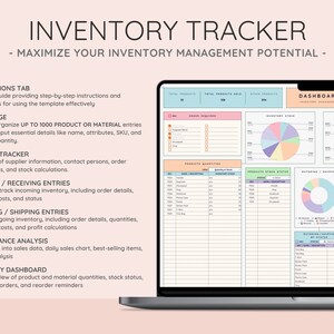 Inventory Management & Tracker for Materials and Products - Etsy