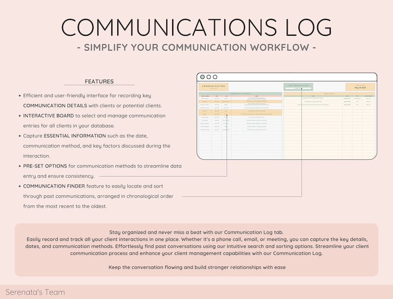 Client Tracker & Management Spreadsheet for Small Businesses W/ Task ...