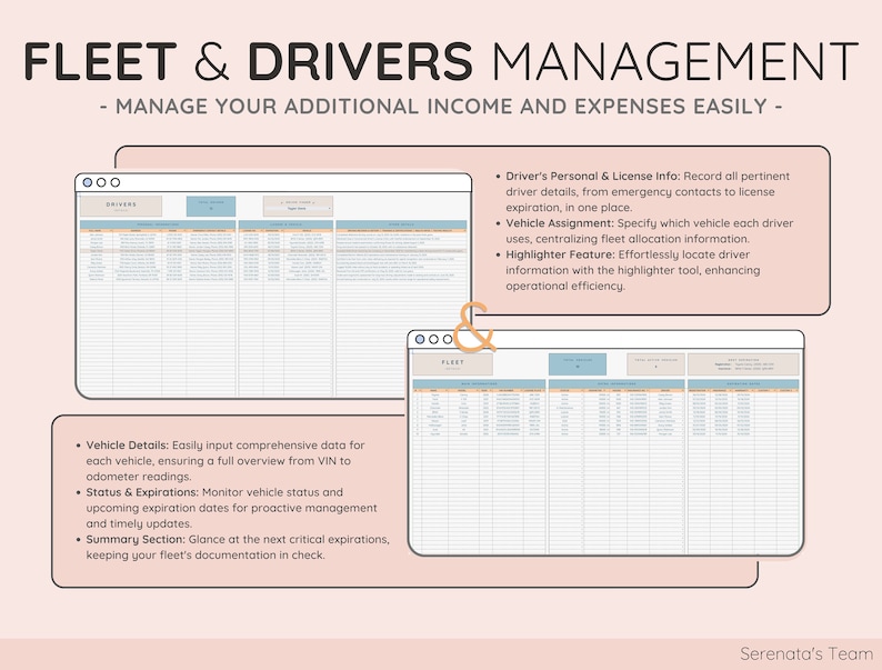 Vehicle & Mileage Tracker Log With Expenses, Fuel, Maintenance Tracker ...