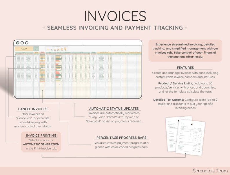 Invoice Tracker & Payment Manager With Invoice Generator Invoice ...