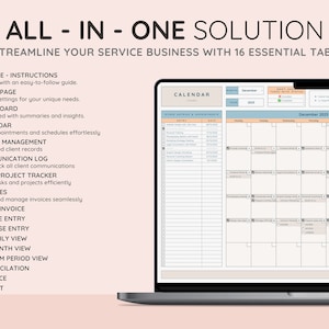 Small Business CRM Dashboard Bookkeeping Tracker W/ Task & Invoice ...