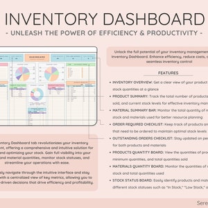 Inventory Management & Tracker for Materials and Products Inventory ...