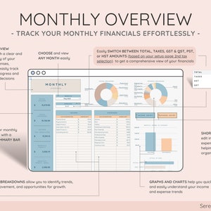 Canadian Tax Laws Bookkeeping Template for Small Business Accounting ...