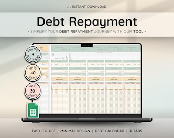 Debt Repayment Planner Google Sheets Snowball Avalanche Method Credit ...