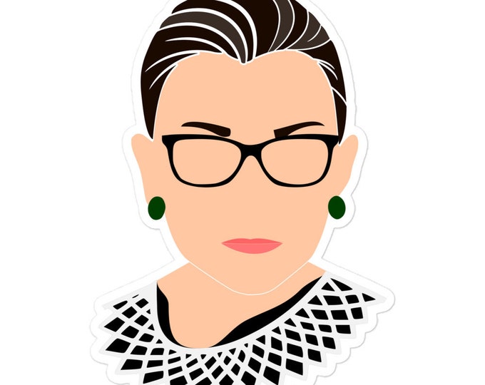 Influential Women Sticker Pack, Ruth Bader Ginsburg, Feminist Sticker ...